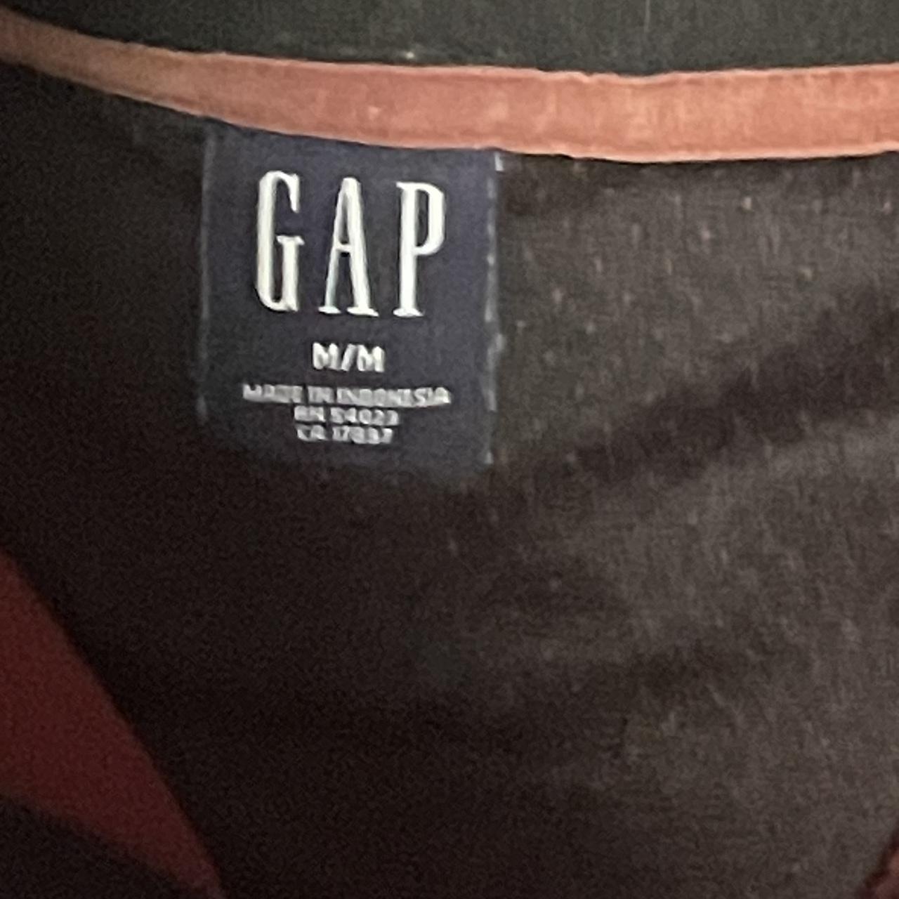 gap red quarter zip size medium - Depop