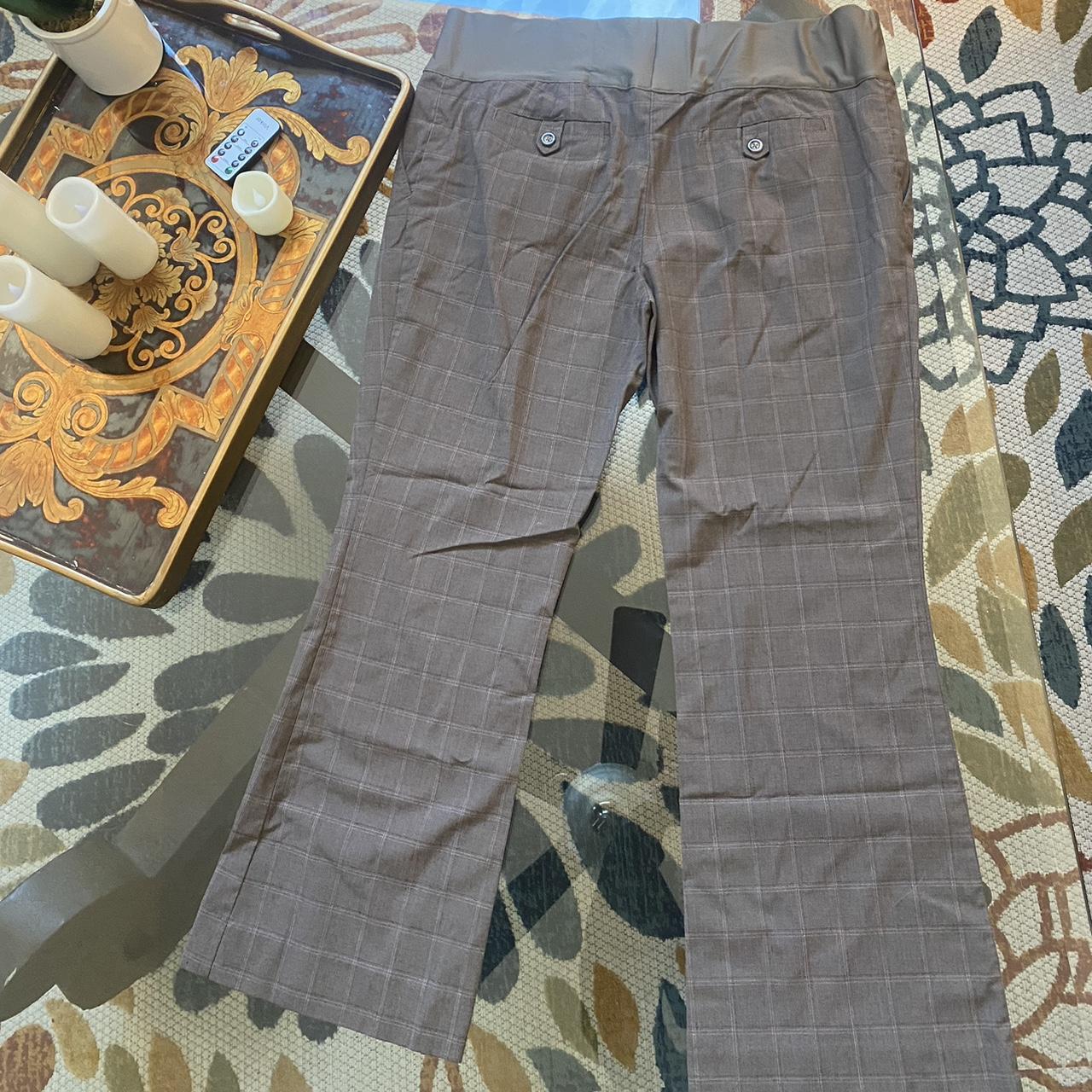 cute plaid bell bottoms size 12 - Depop