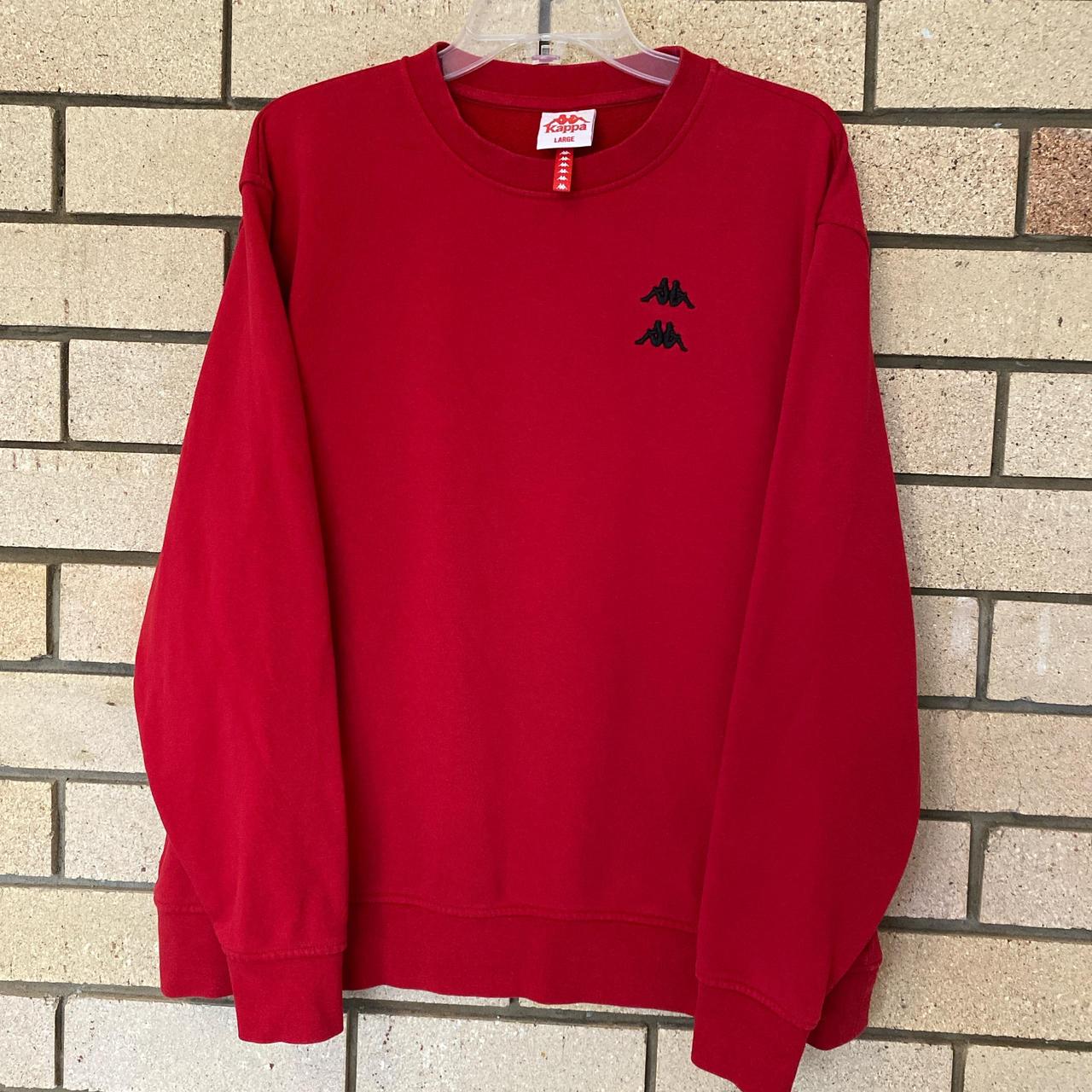 KAPPA RED PULLOVER SWEATER #kappa #pullover #sweater... - Depop