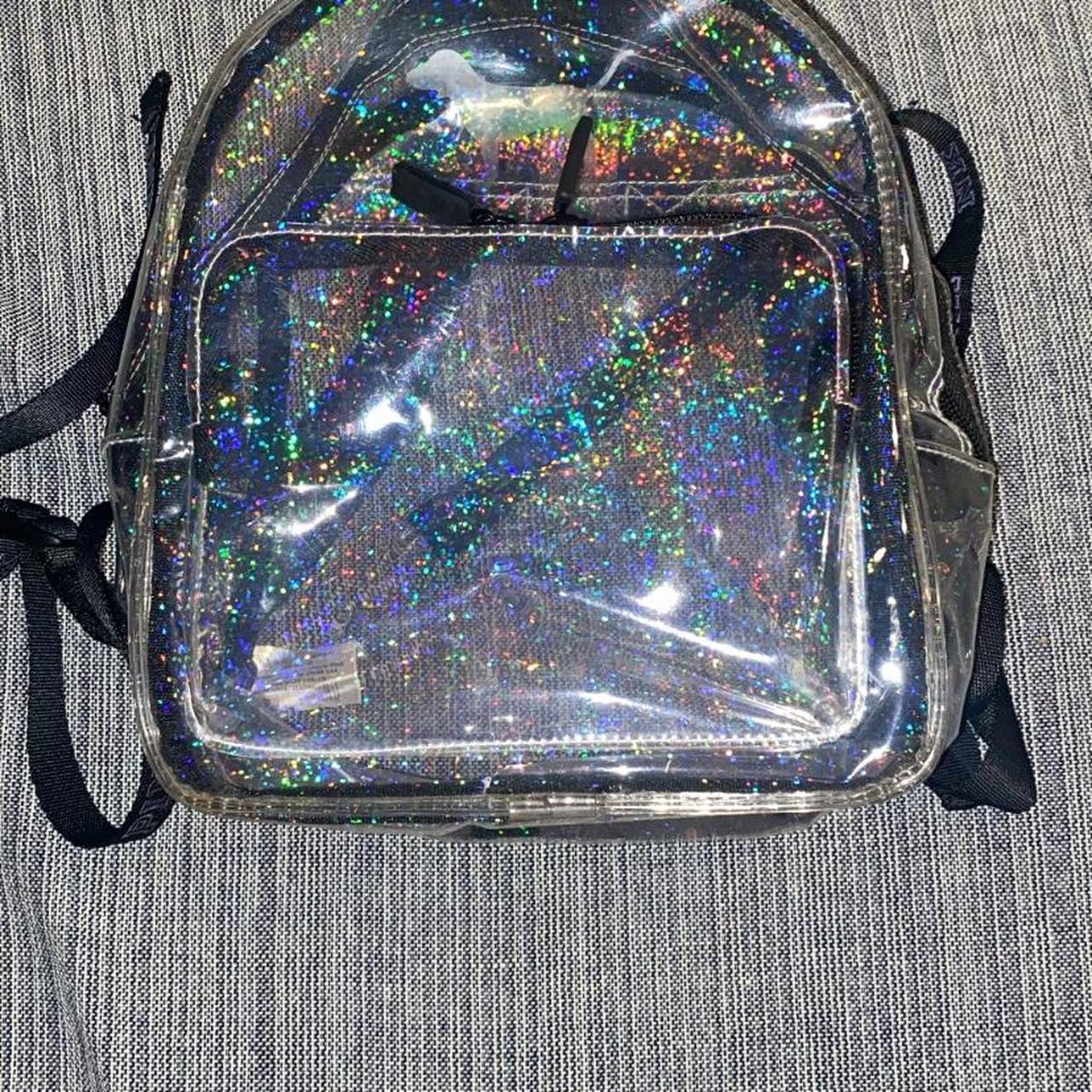 Victoria's Secret PINK Clear Mini Backpack with Dog... - Depop