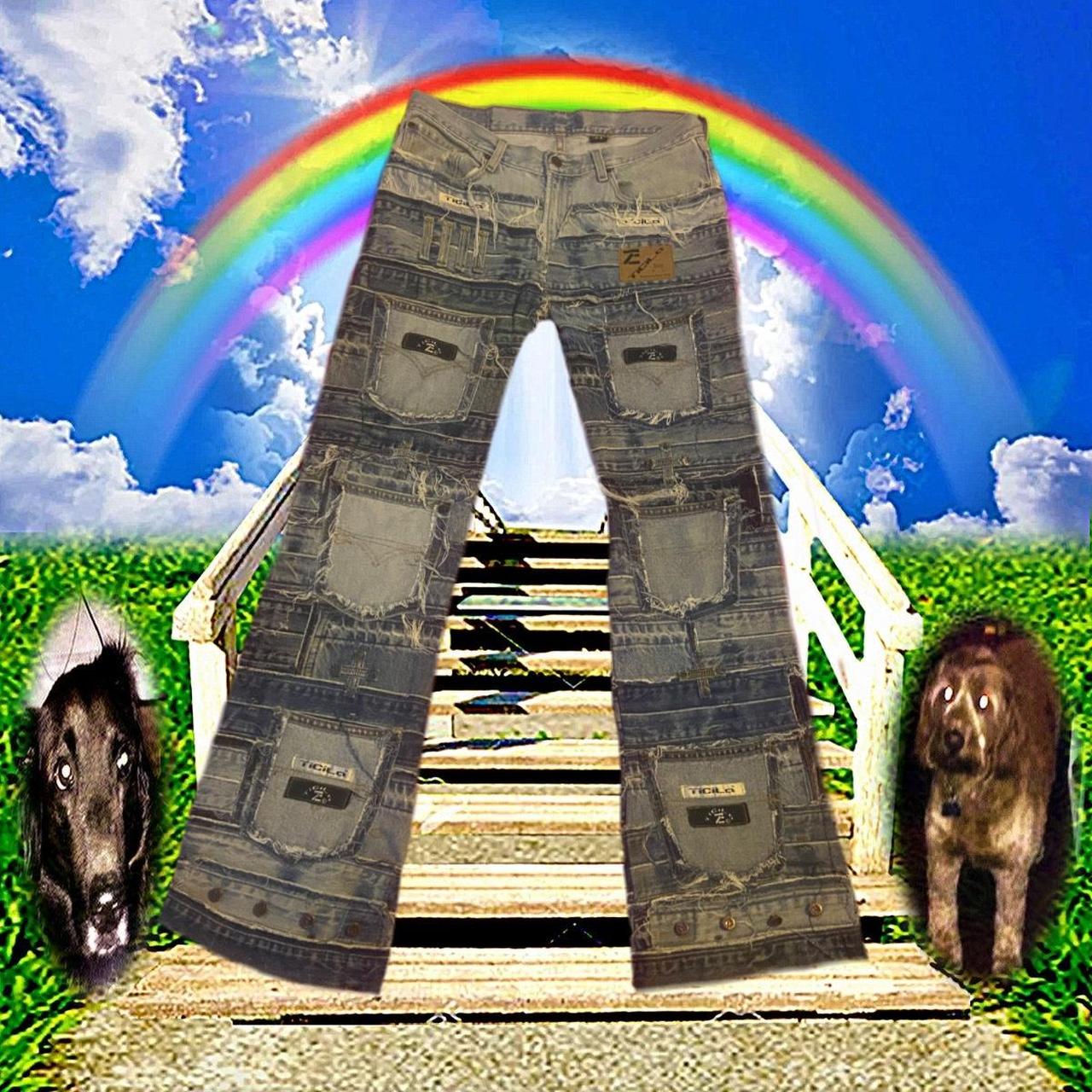 ticila rocker jeans as seen on sematary bladee and... | Depop