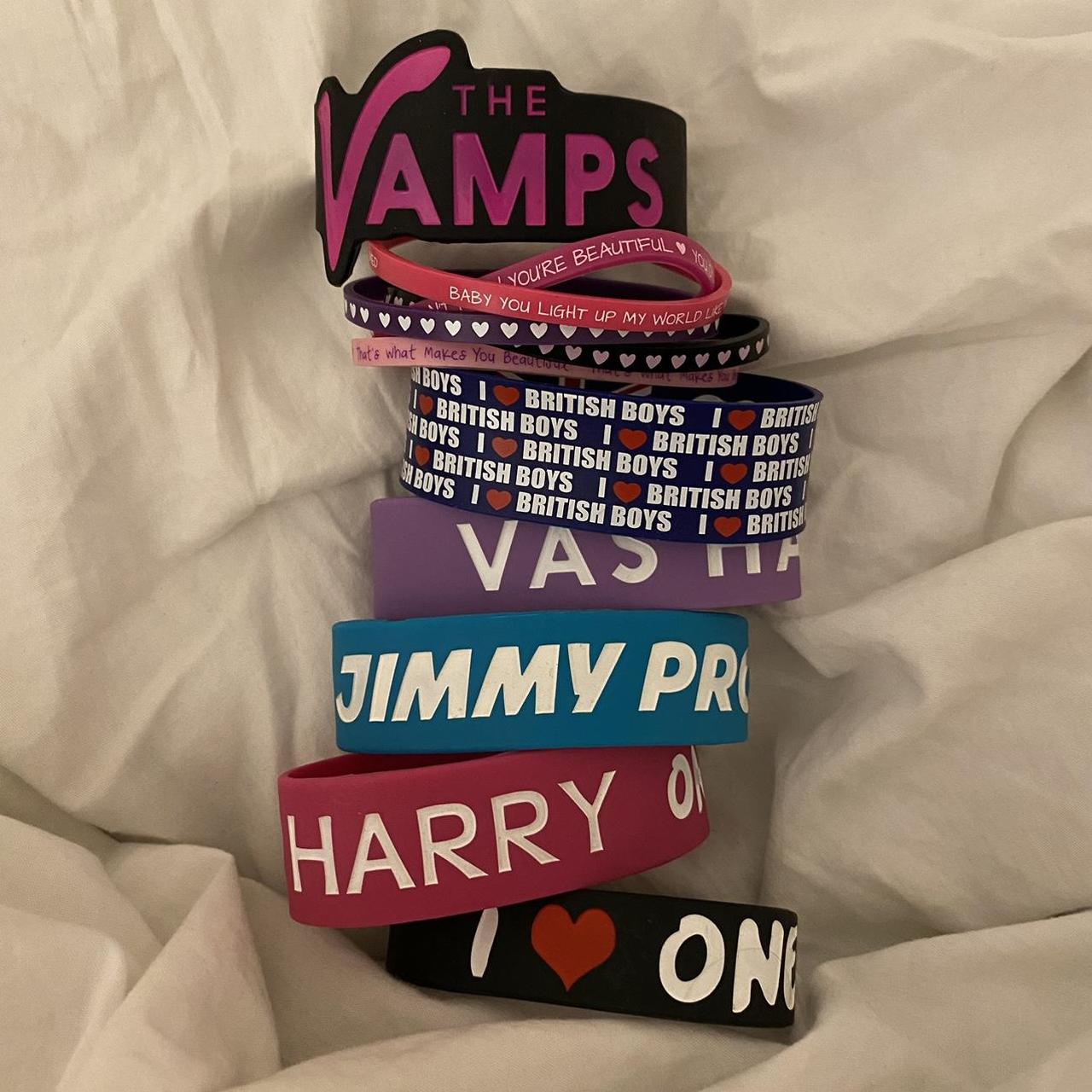 One Direction Rubber Bracelets ($15 each or buy 2+... - Depop