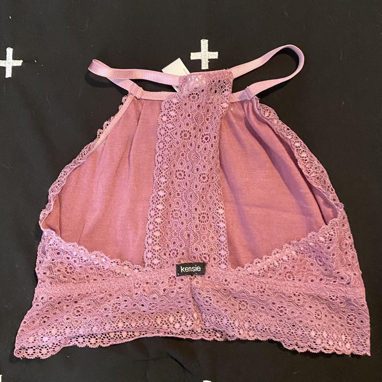 kensie pink razorback bralette size M - Depop