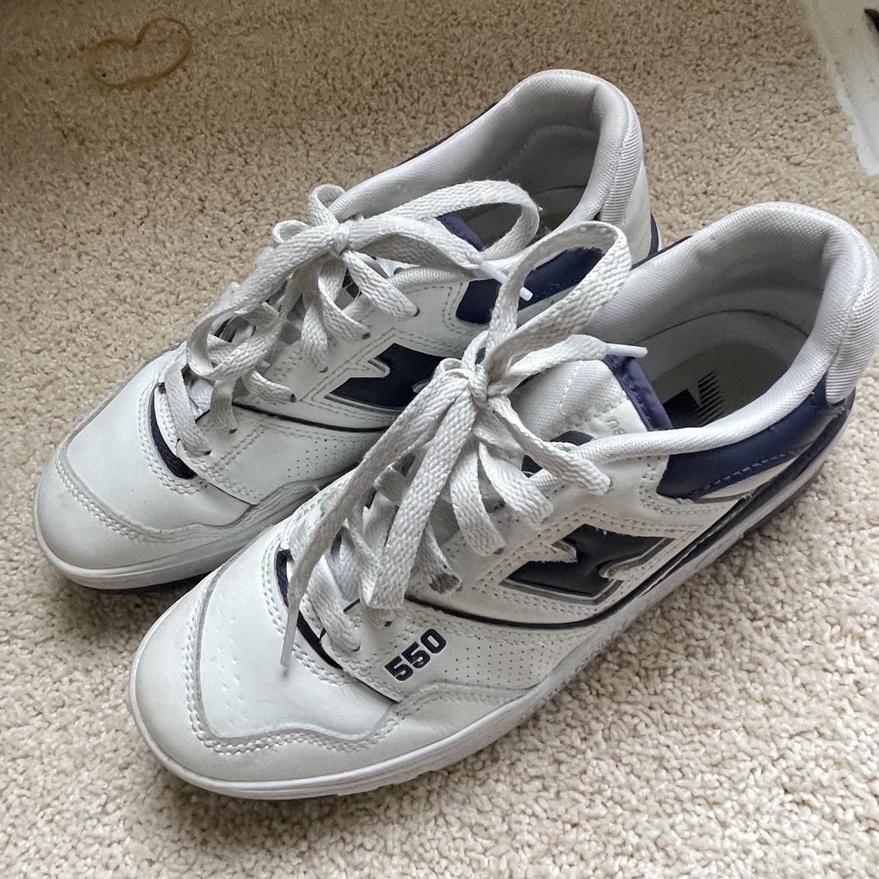 Purple New balance 550s in perfect condition selling... - Depop