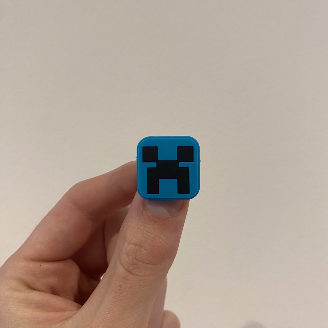 Minecraft Blue Creeper Croc Charm 💎 Single Charm.... - Depop