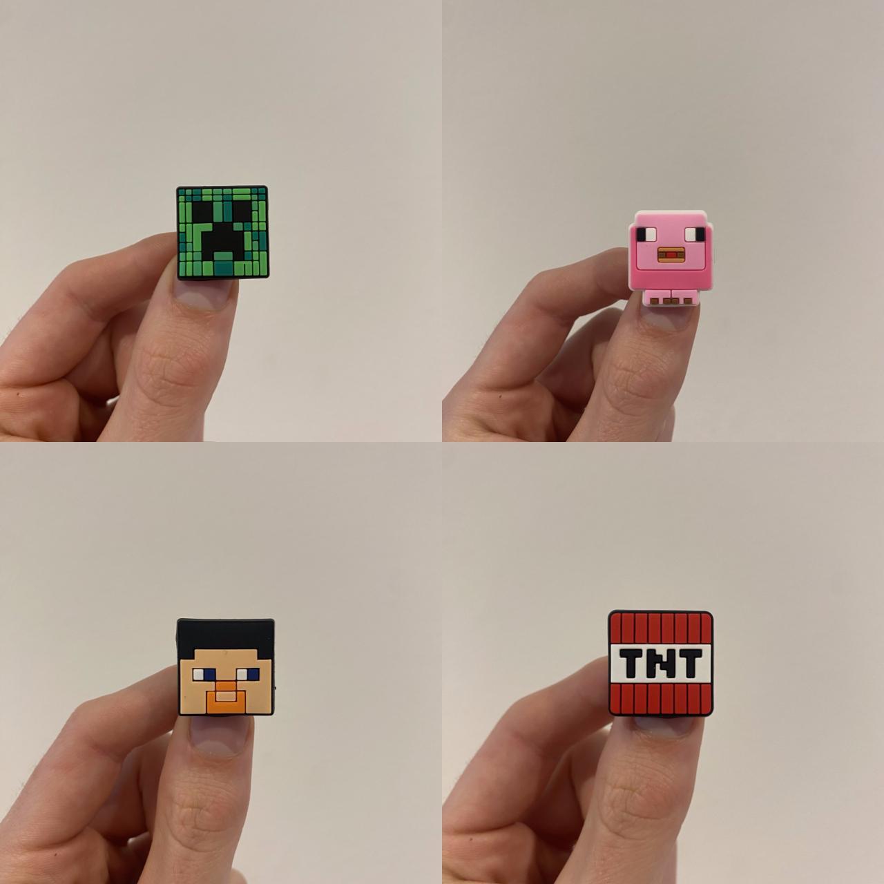 Minecraft Blue Creeper Croc Charm 💎 Single Charm.... - Depop