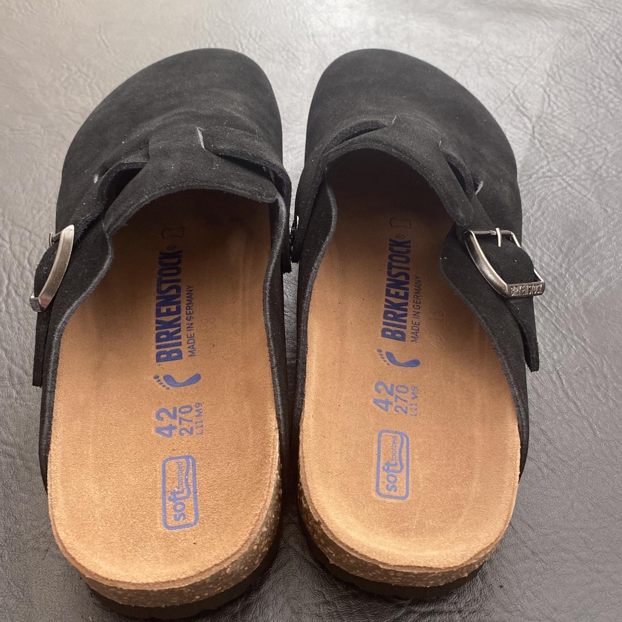 Birkenstock Clogs Black Basically brand new Size 9... - Depop