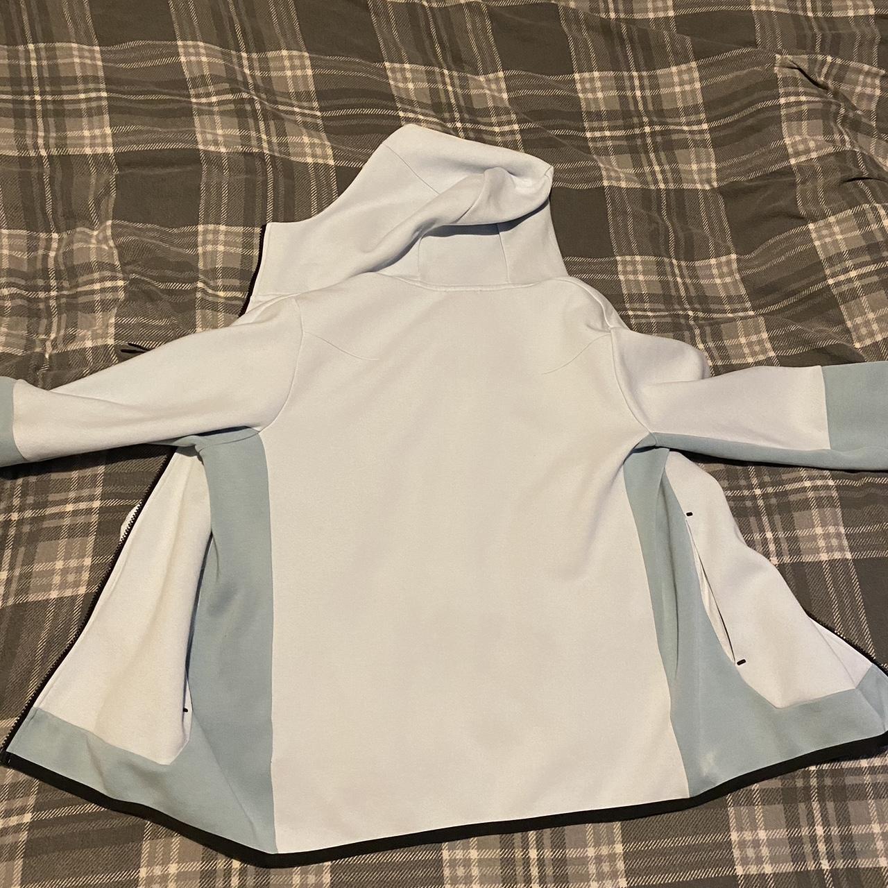 baby blue nike tech fleece jacket - Depop