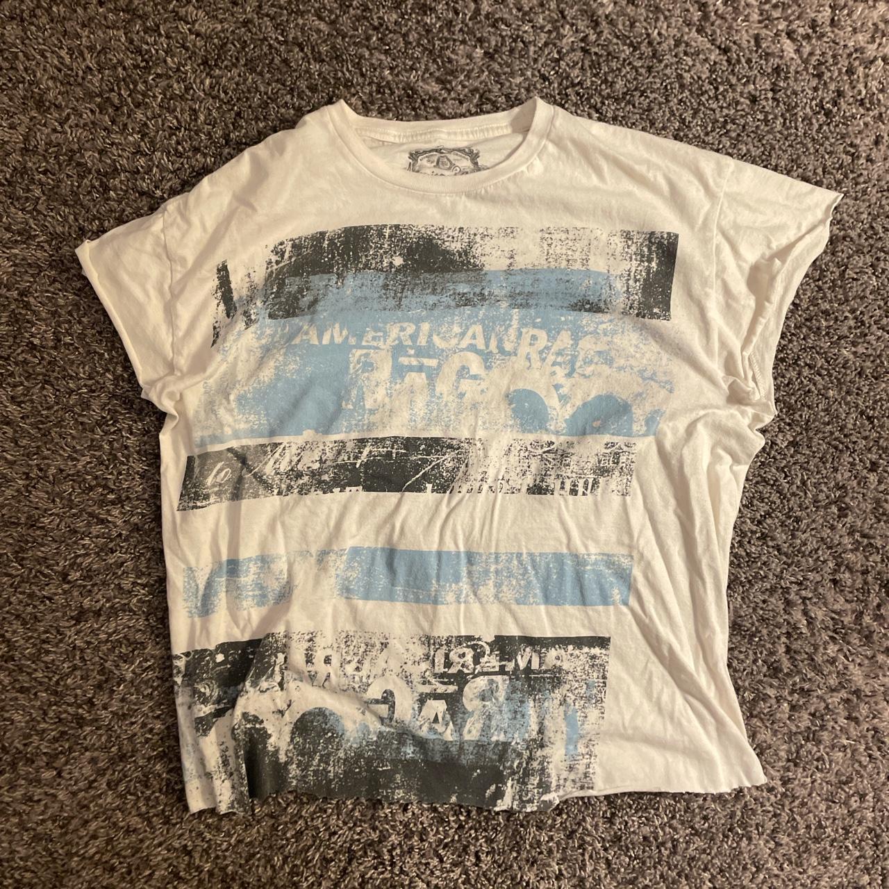 American Rag Cie Cropped T-shirt L 100% cotton - Depop