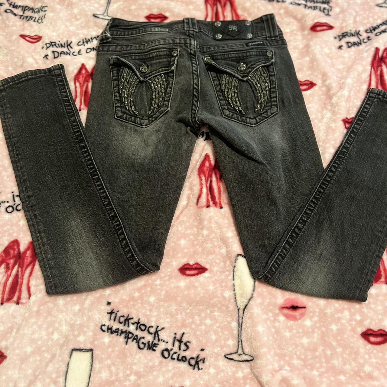 Miss me black Y2K jeans - Depop