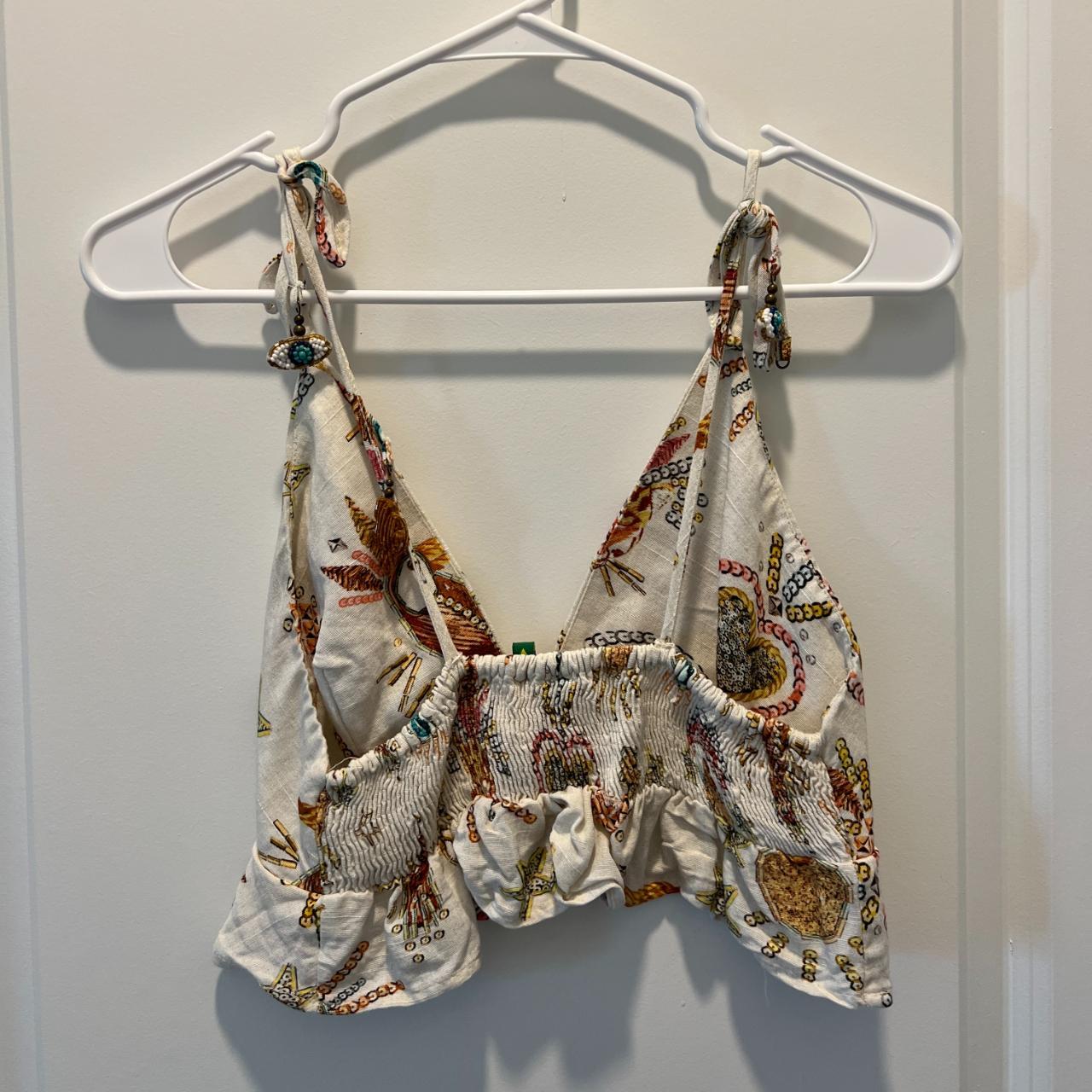 Farm Rio Cropped Top - Depop