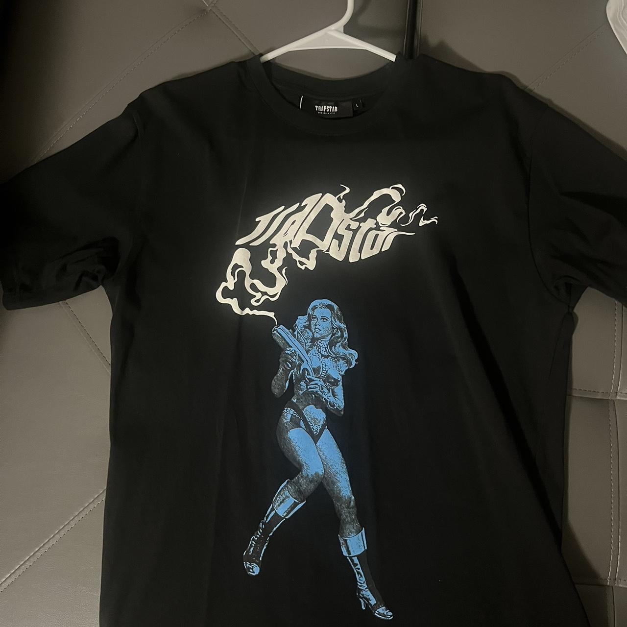 large trapstar graphic tee. barely worn - Depop