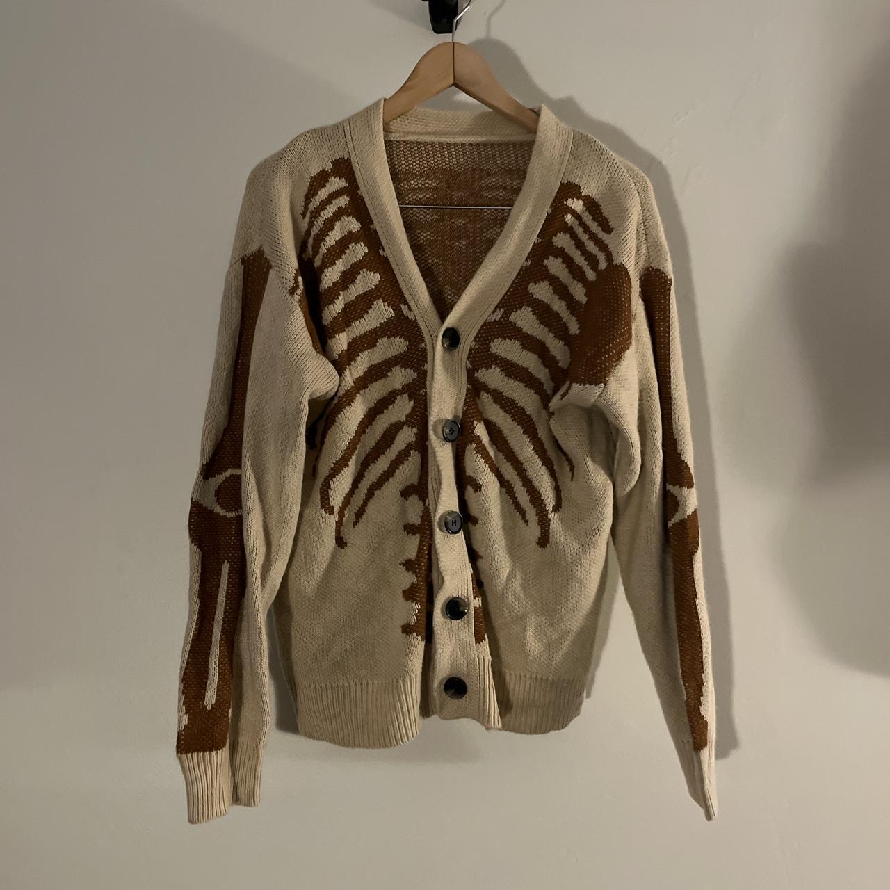 Shein Tan Skeleton Cardigan -Never Worn -Amazing... - Depop
