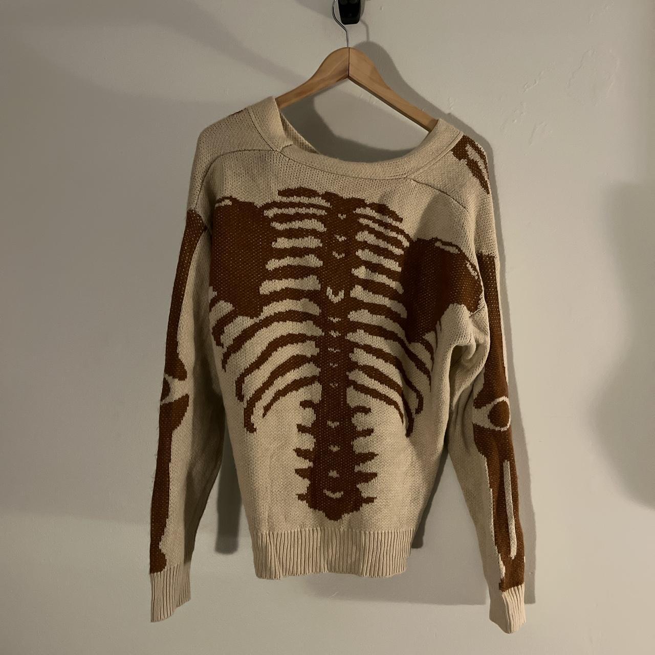 Shein Tan Skeleton Cardigan -Never Worn -Amazing... - Depop
