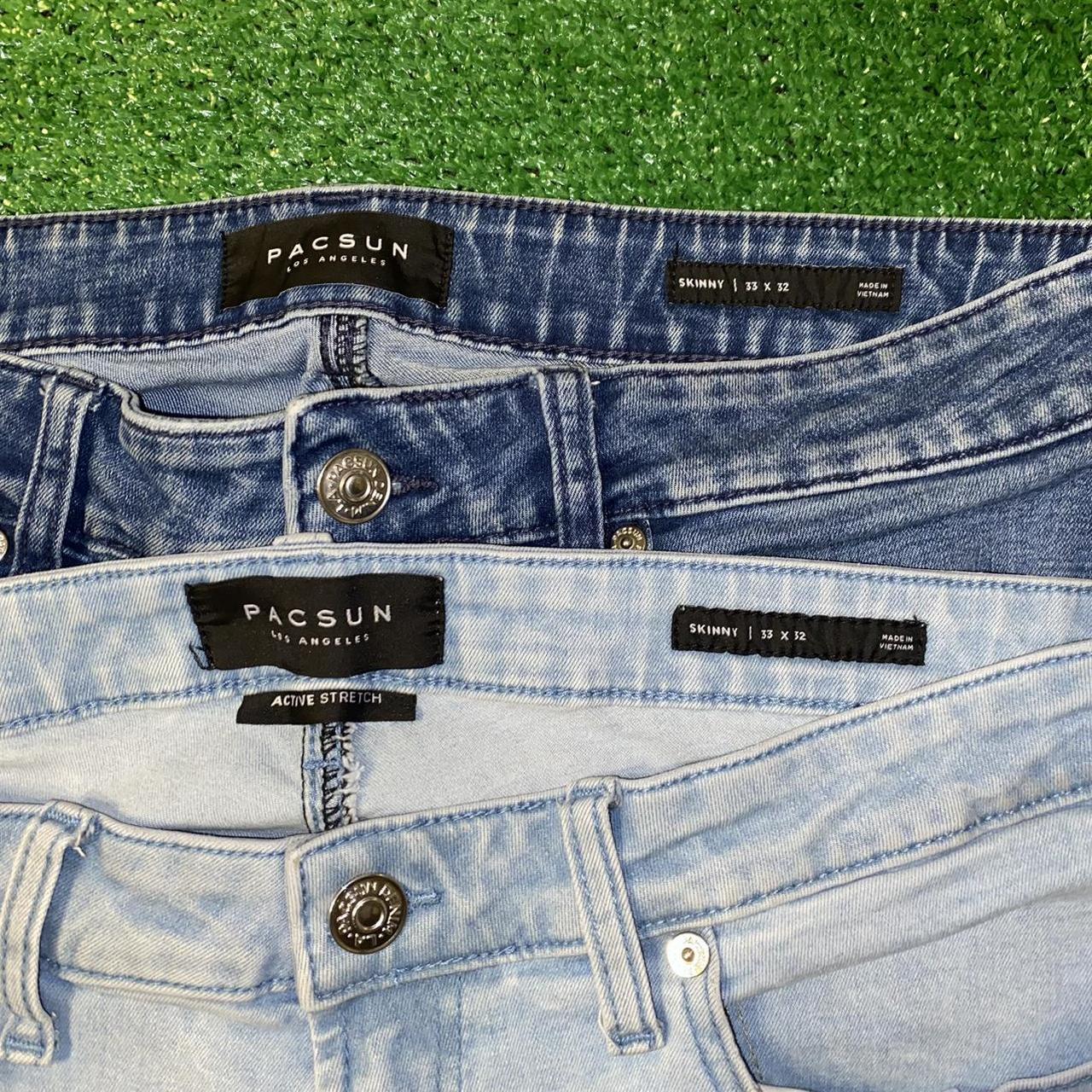 33" x 32" jean bundle!! mens pacsun active stretch... - Depop