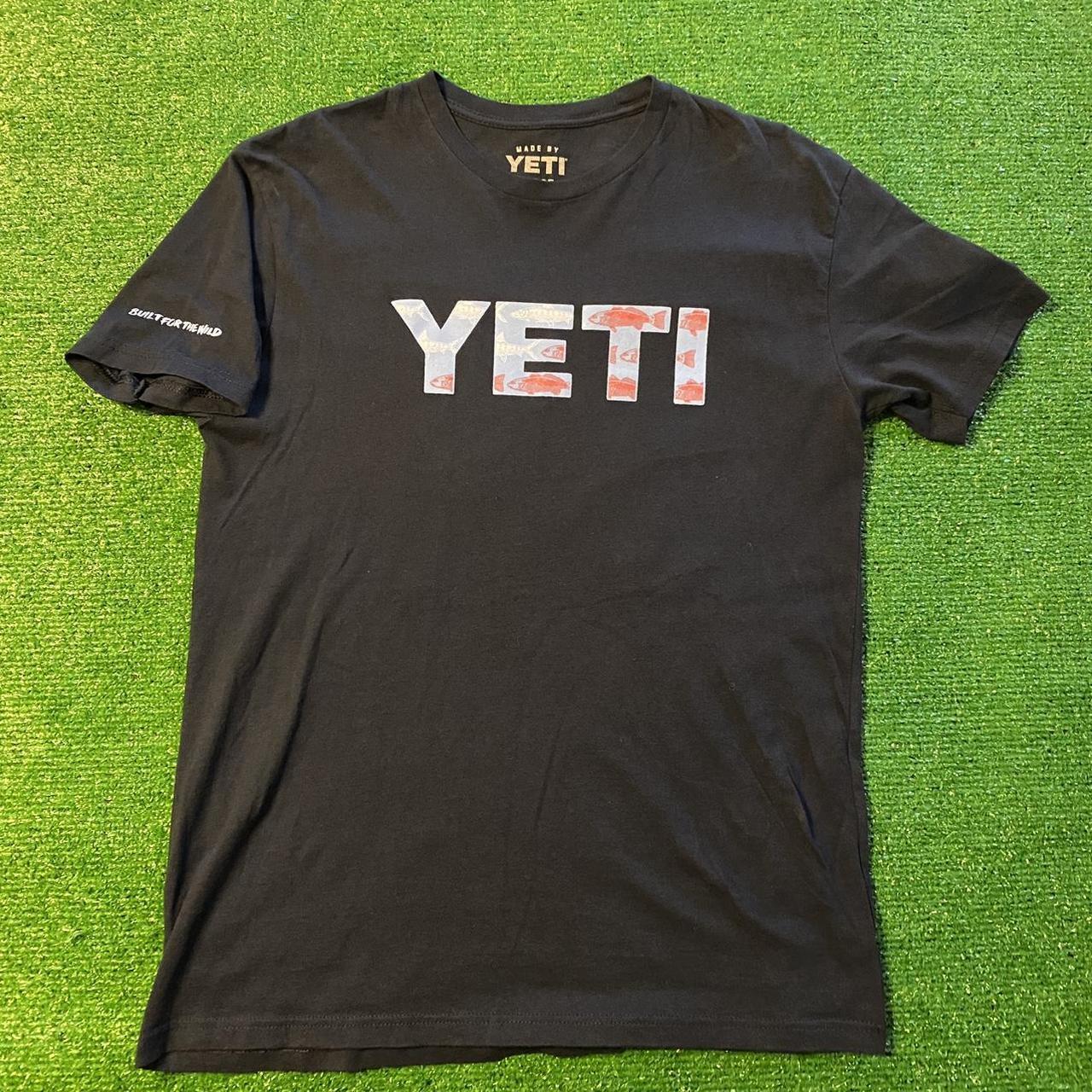 yeti navy tee (L) feel free to send an... - Depop