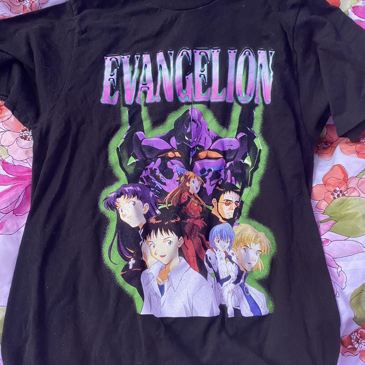 evangelion tee from hot topic. size medium. worn a... - Depop