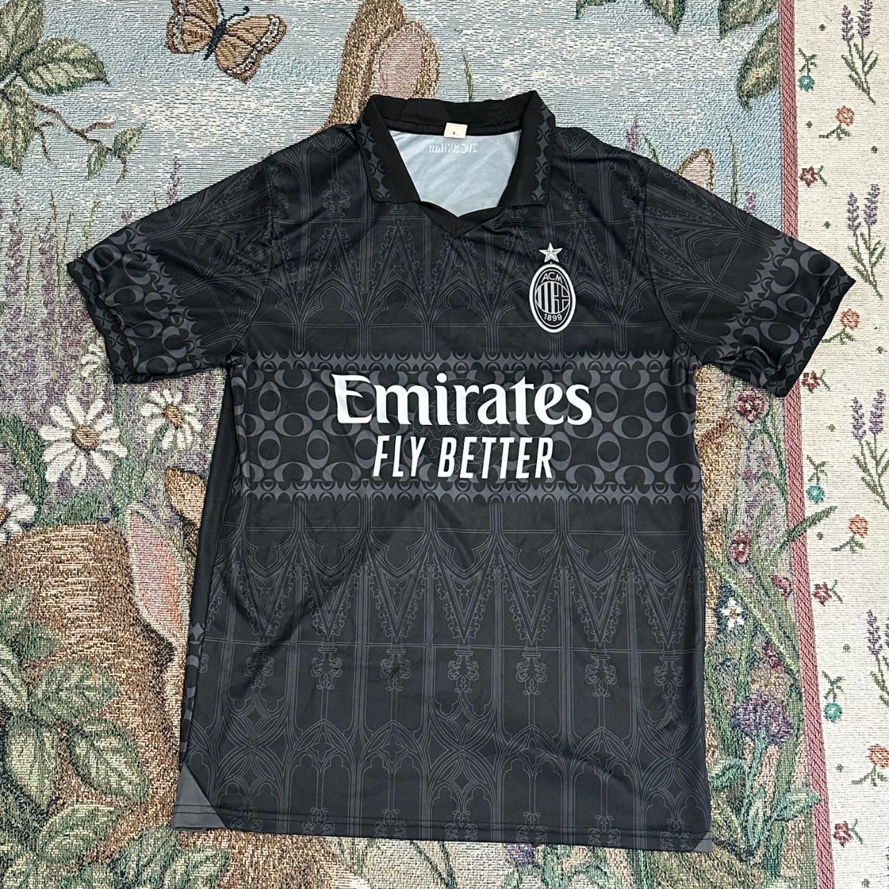 AC Milan Jersey - Size Medium - 100% Poly :( - Depop