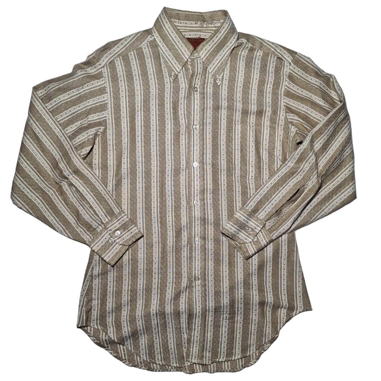 Vintage 1970s Sears The Comfort Shirt Kings Road... - Depop