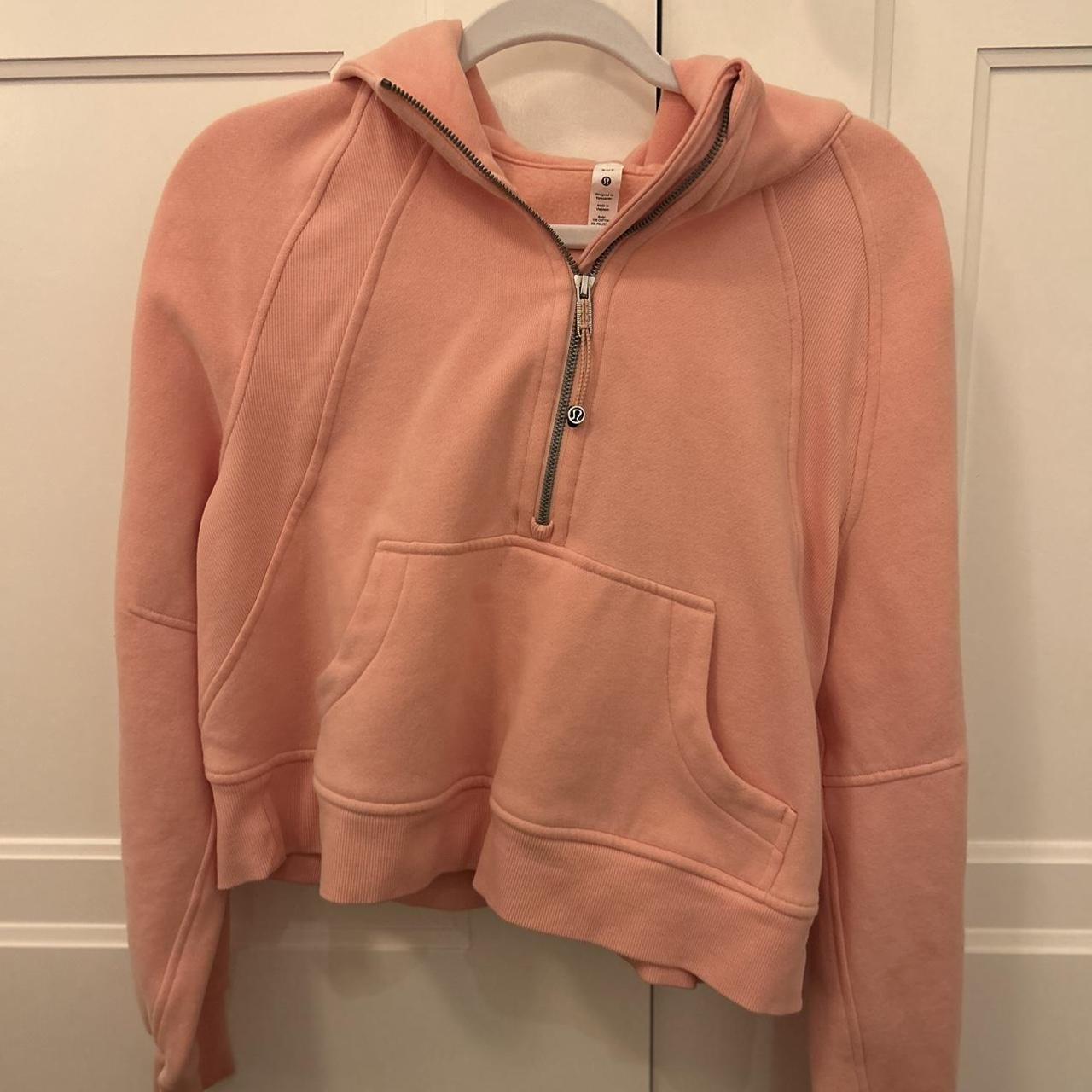 Lululemon Pink scuba jacket. Size XS/S. - Depop