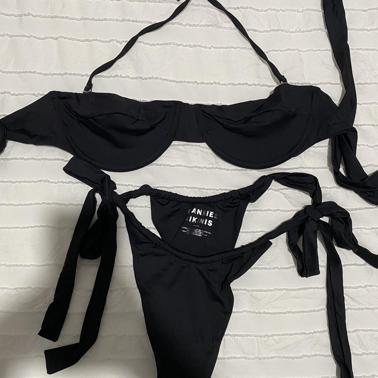 Never Worn Black Frankies Bikini Size L Top Runs Depop