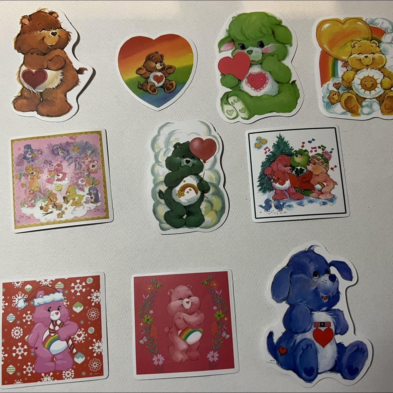 Care bear stickers 10 in pack - Depop