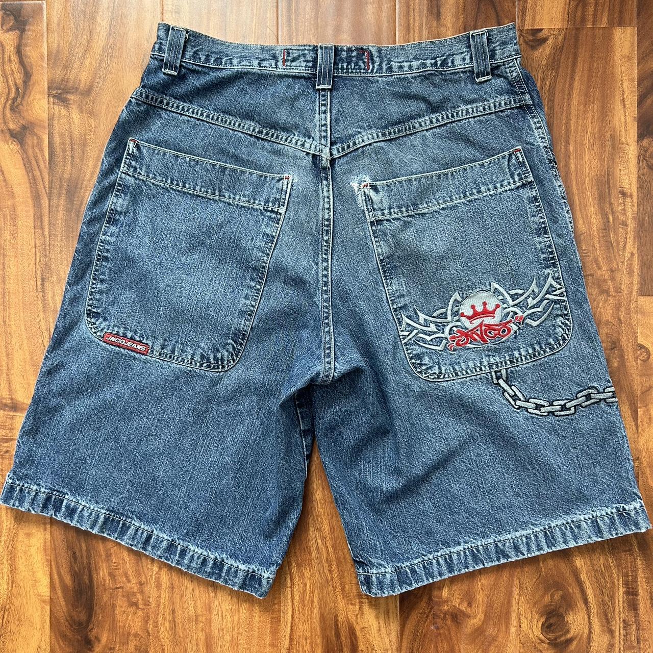 JNCO Chain Jorts NFS Size 36 fits 34 waist... - Depop