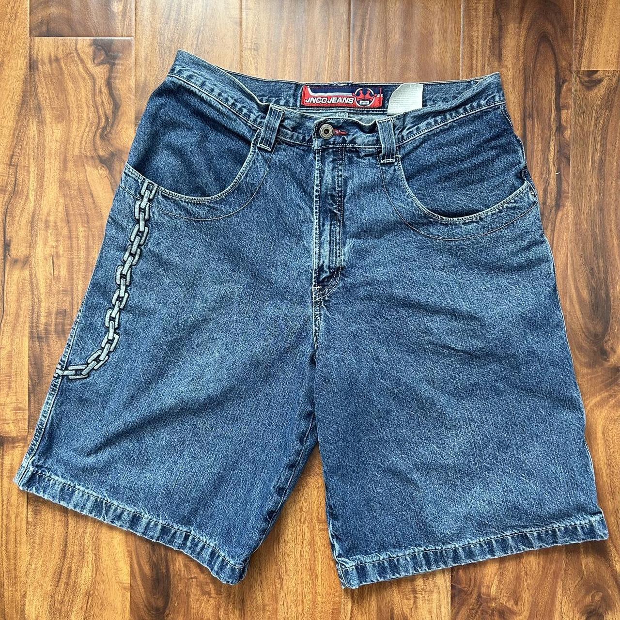 JNCO Chain Jorts NFS Size 36 fits 34 waist... - Depop