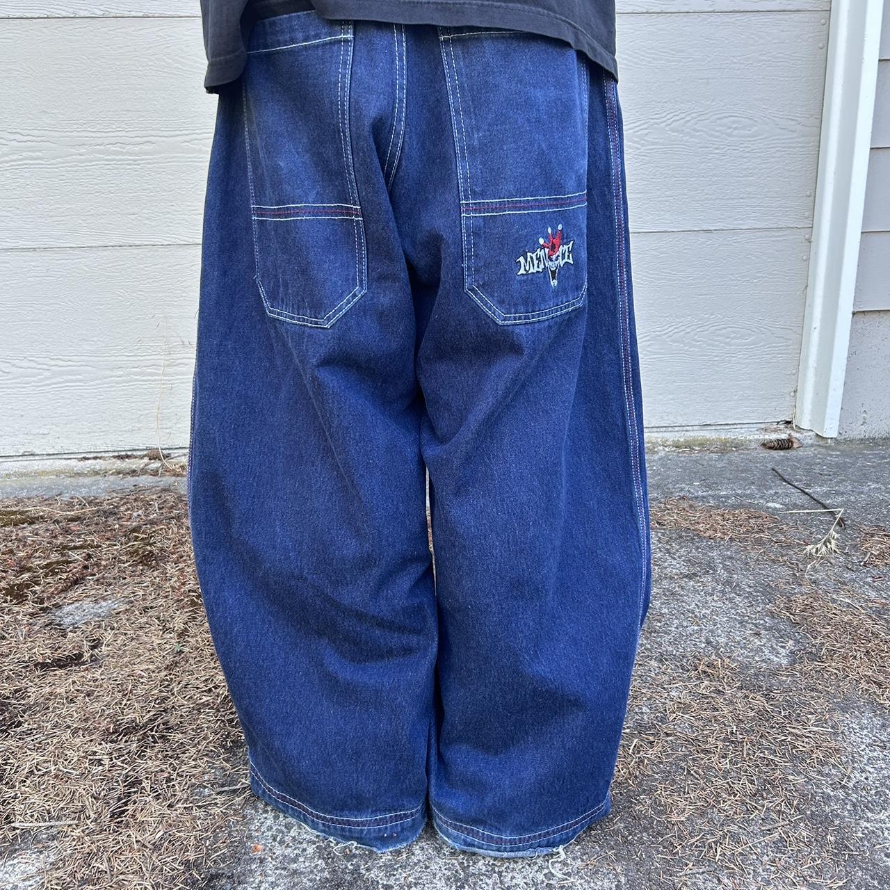 grail menace jeans Insane baggy fit 27” leg... - Depop