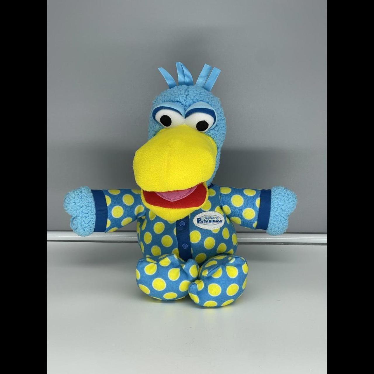 Rare Tomy Jim Henson Pajanimals Blue Squacky Plush... - Depop