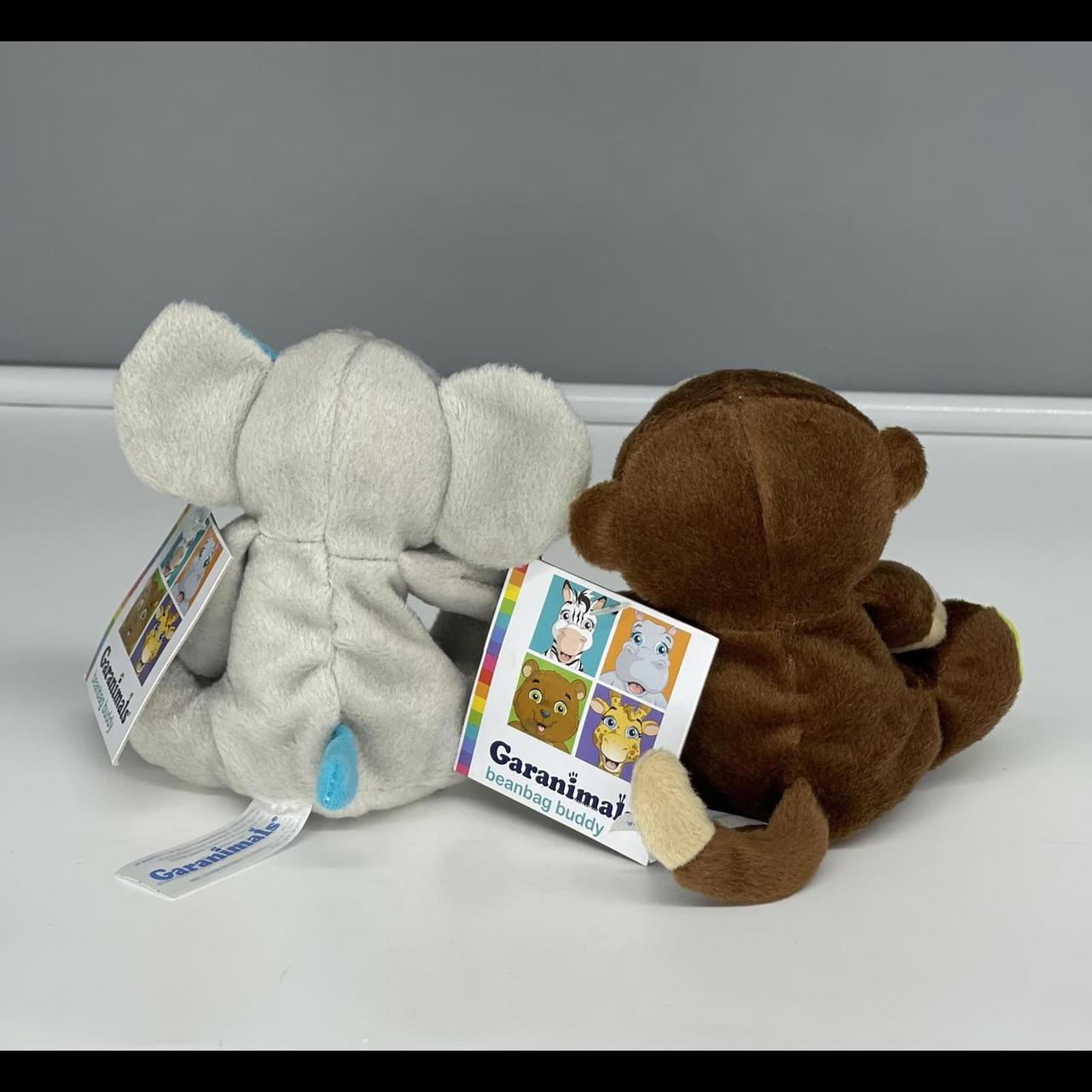 NWT Garanimals Elephant and Monkey Bean Bag Buddy... | Depop