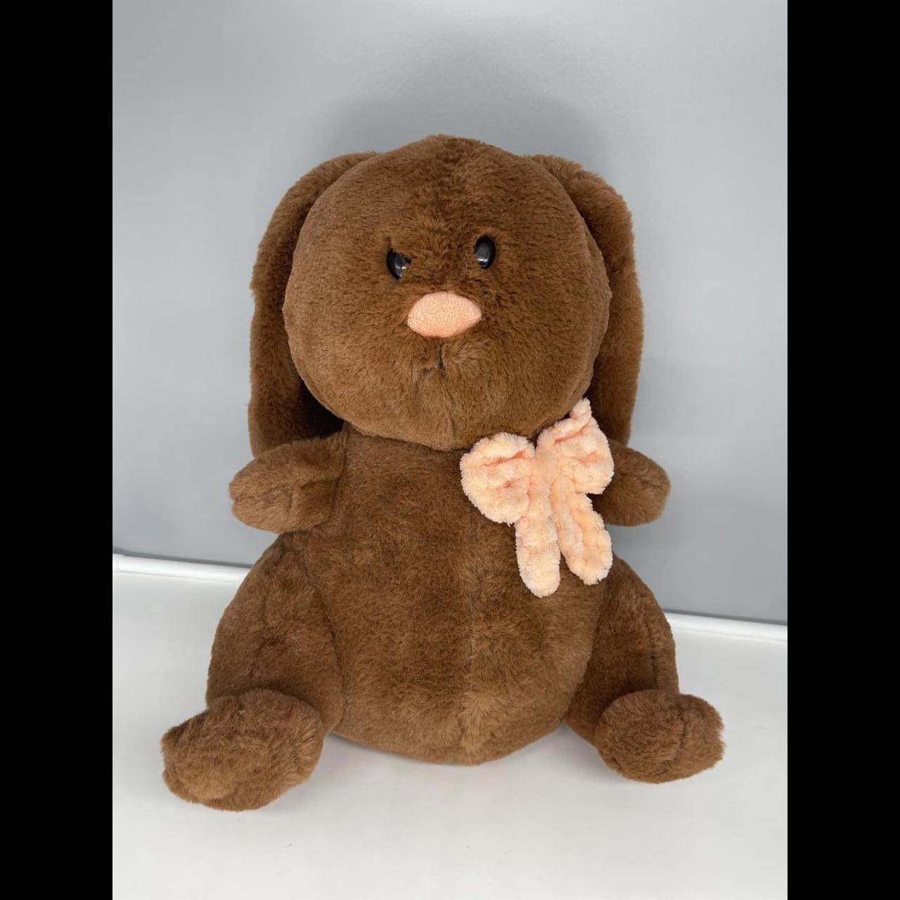 Animal Adventure Chubby Brown Bunny Plush Lop Ear... | Depop