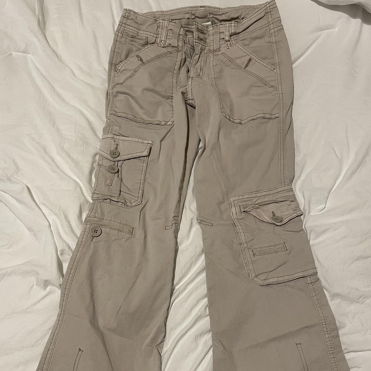 -garage low waisted flared cargos -comes with... - Depop