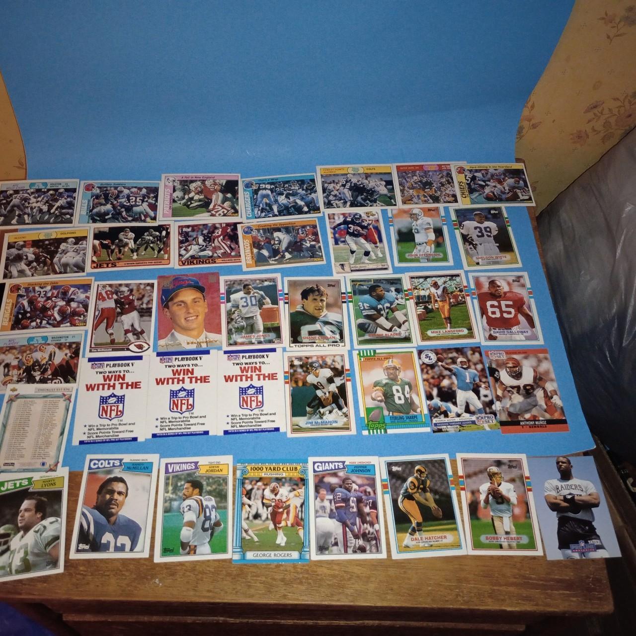 Lot Of 38 Football Cards Topps, Pro Set, Upper Deck... - Depop