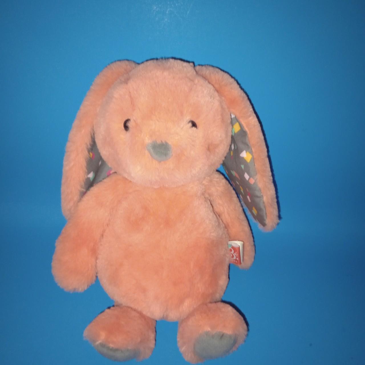 B Softies Bunny Plush Orange Super Soft Stuffed... - Depop