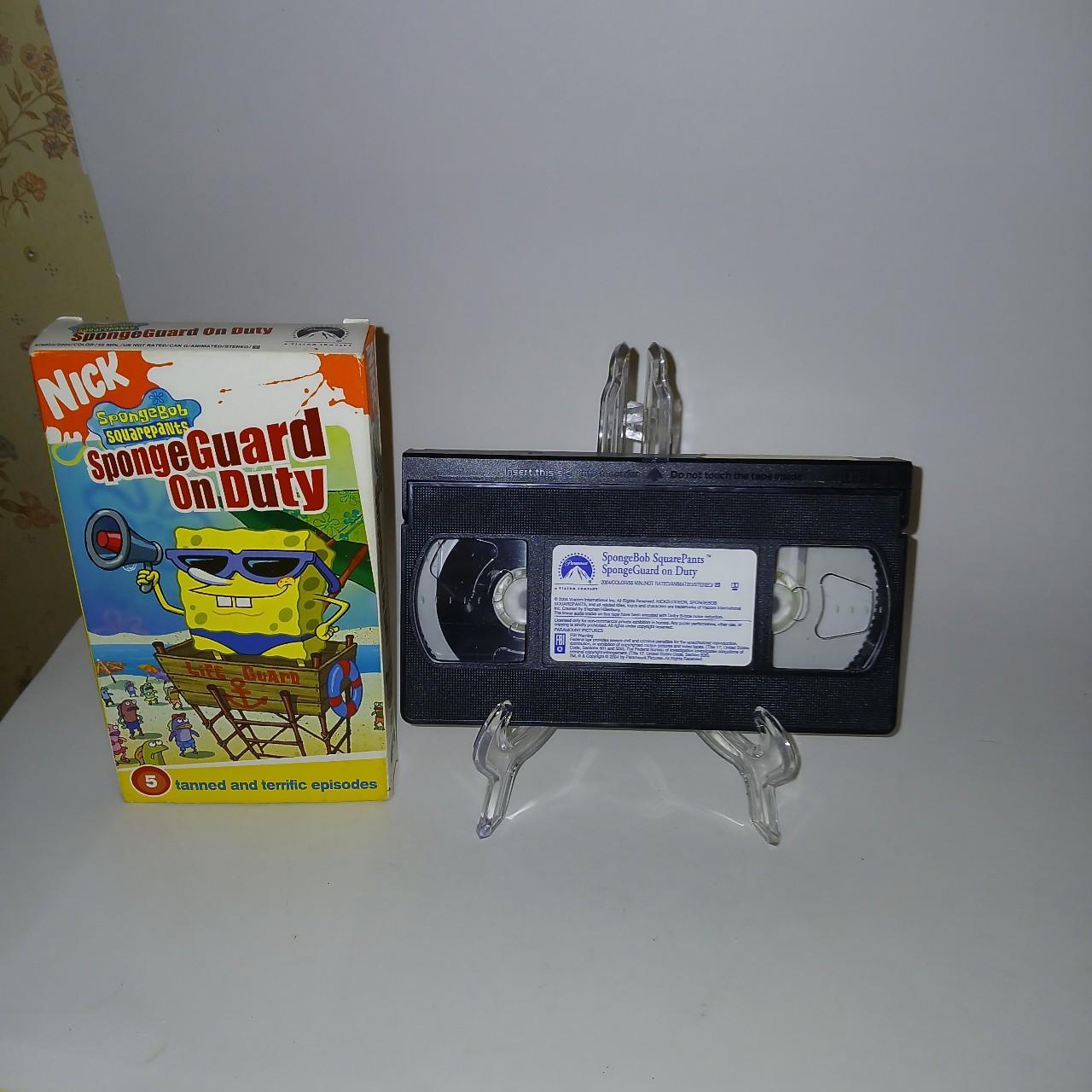 SpongeBob Squarepants SpongeGuard on Duty VHS Tape... - Depop