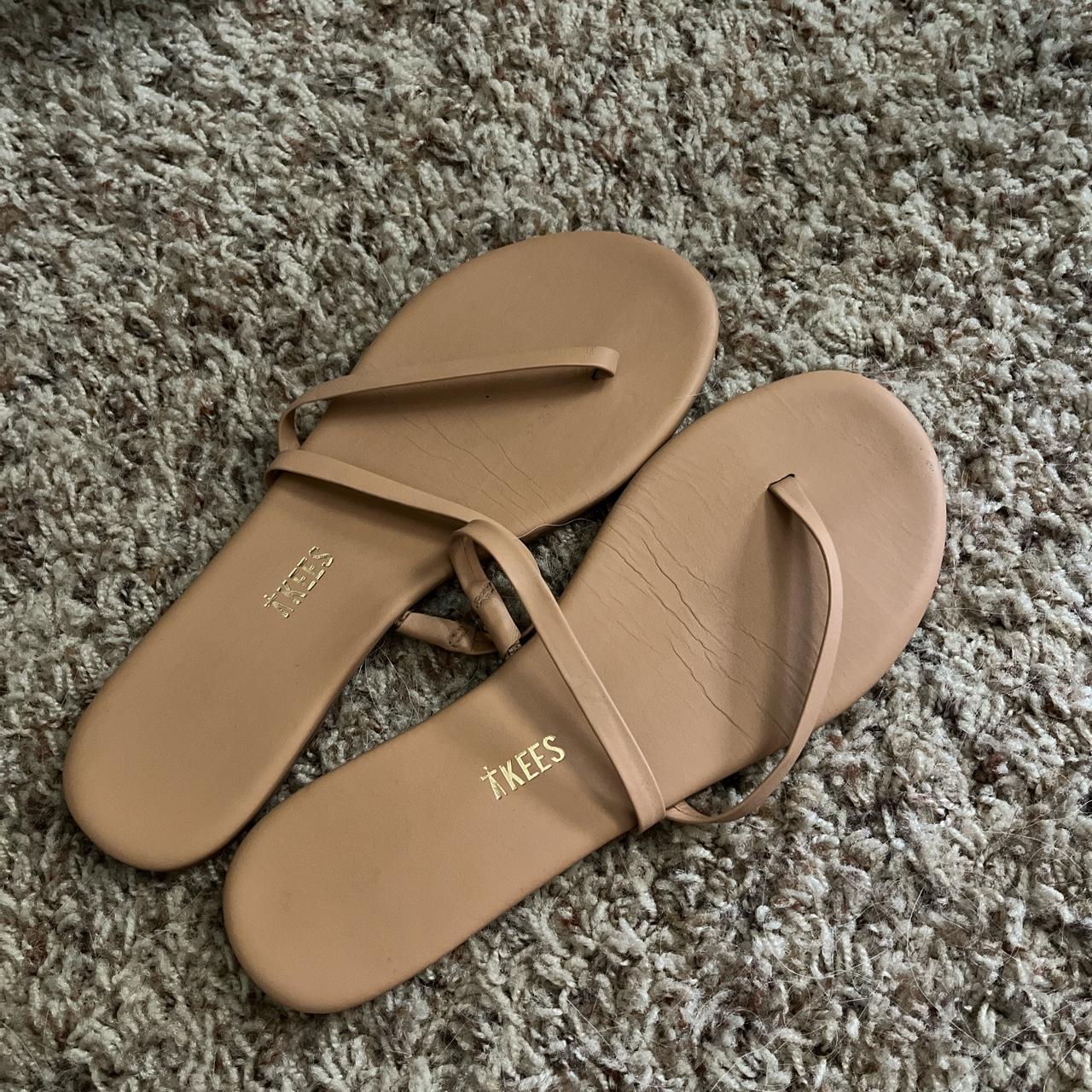TKEES Flip Flops. Sand color. Very lightly worn.... - Depop