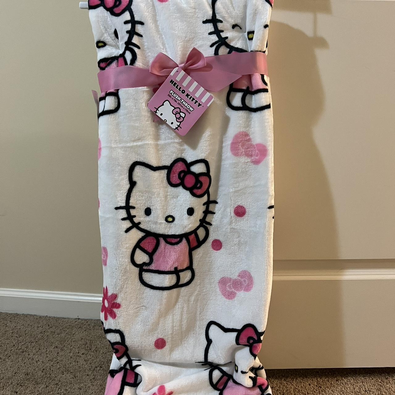 hello kitty blanket new with tag serious offers only... - Depop