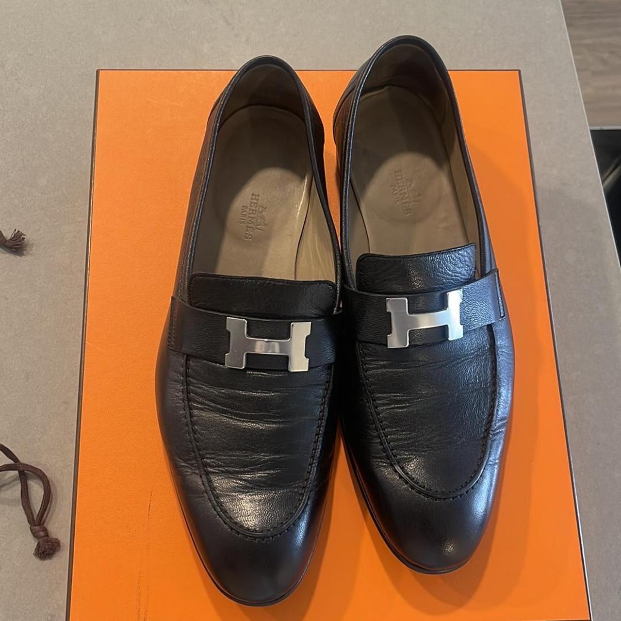 Fairly new Paris Loafer Hermes shoes for sale. Euro... - Depop