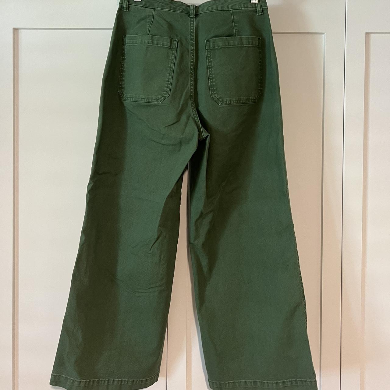 universal thread wide leg green pants • super... - Depop