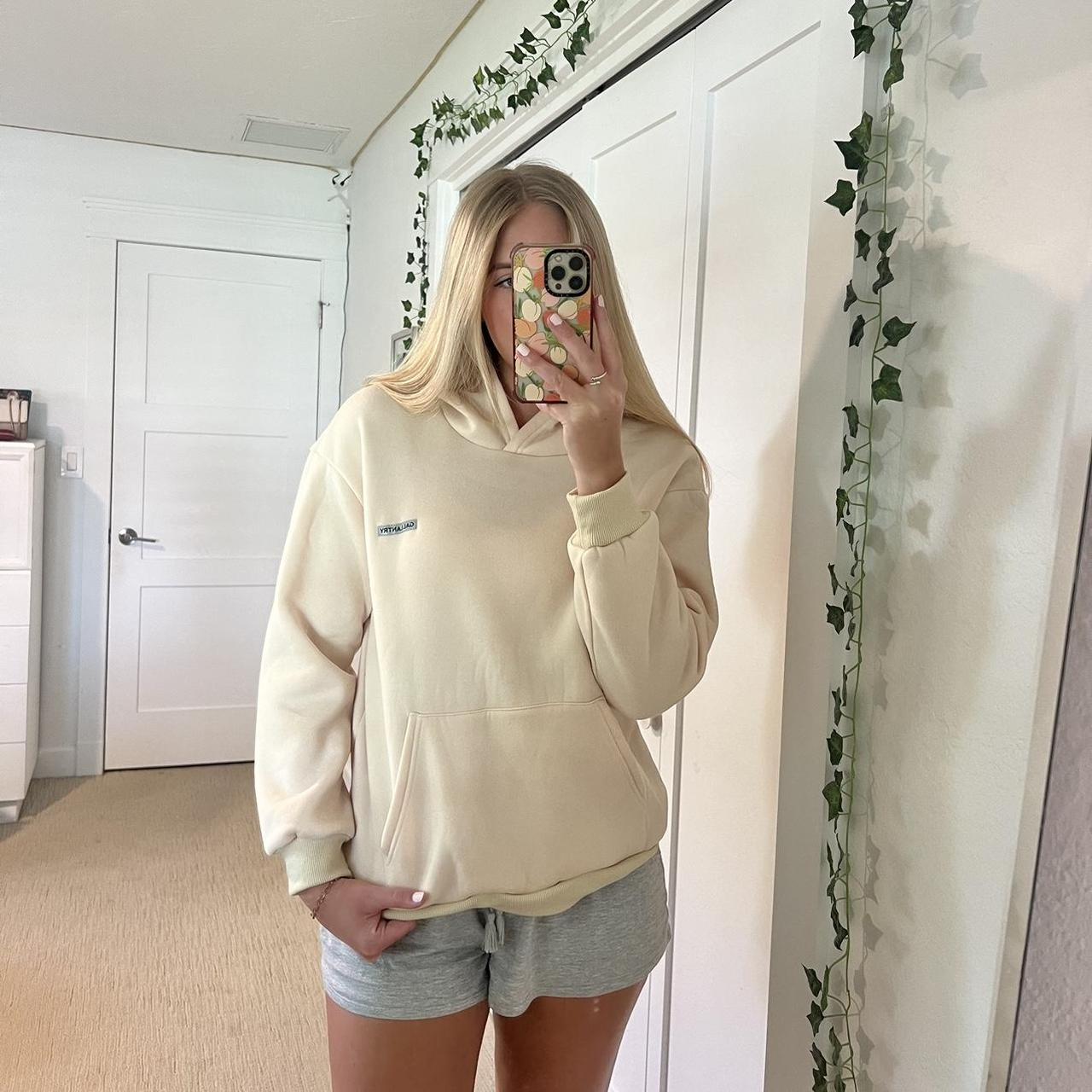 SHEIN cream hoodie • material is super soft • it’s... - Depop