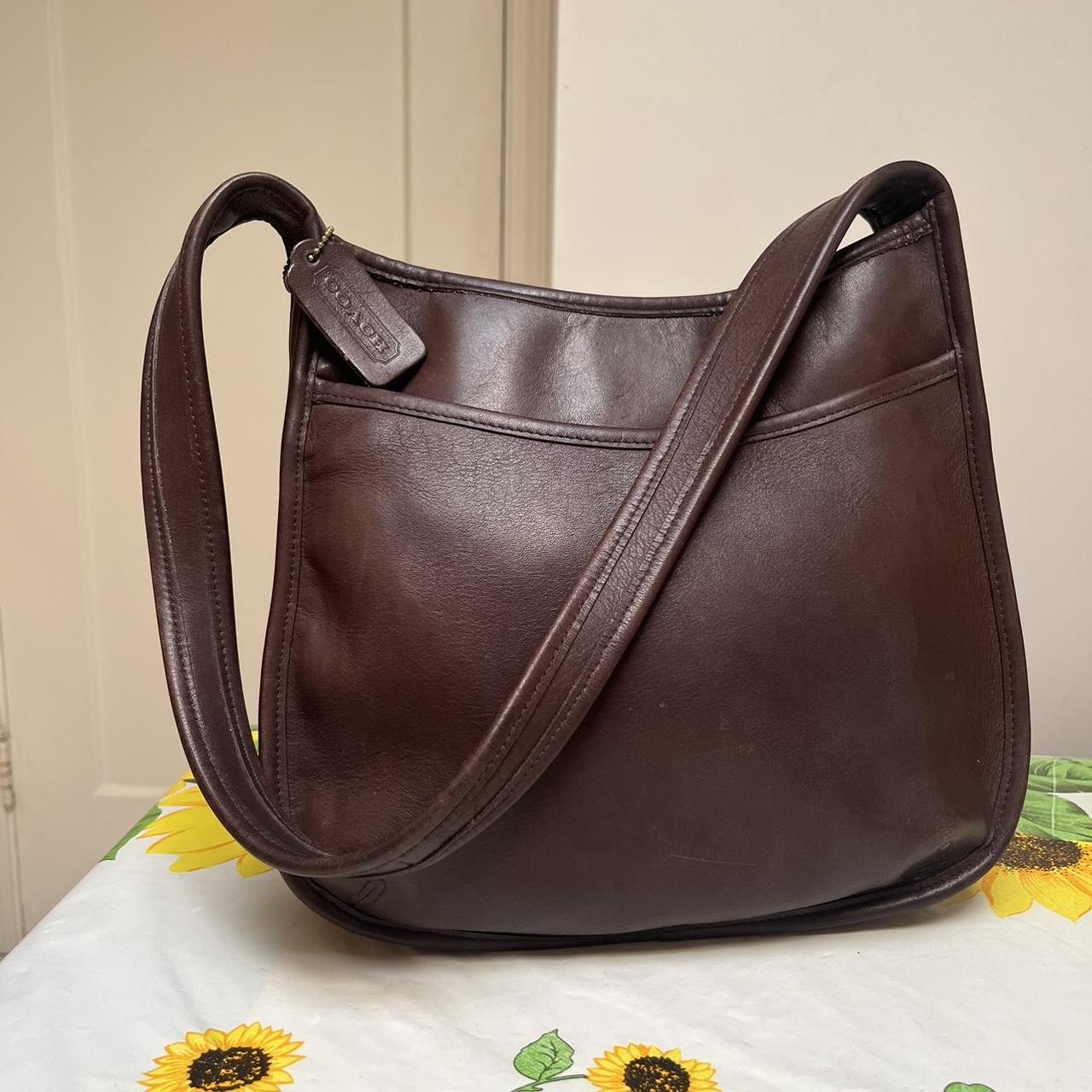 🐻 Vintage Coach Ergo Mahogany Brown 9047 Shoulder... - Depop