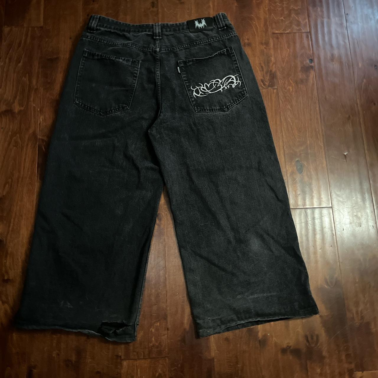 Black Nickitten baggy jeans size 38, inseam 22”, Leg... | Depop