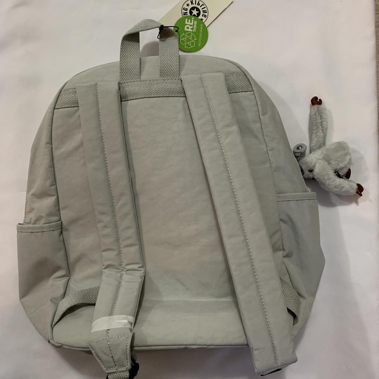 Kipling shell gray Bennett large waterproof backpack... - Depop