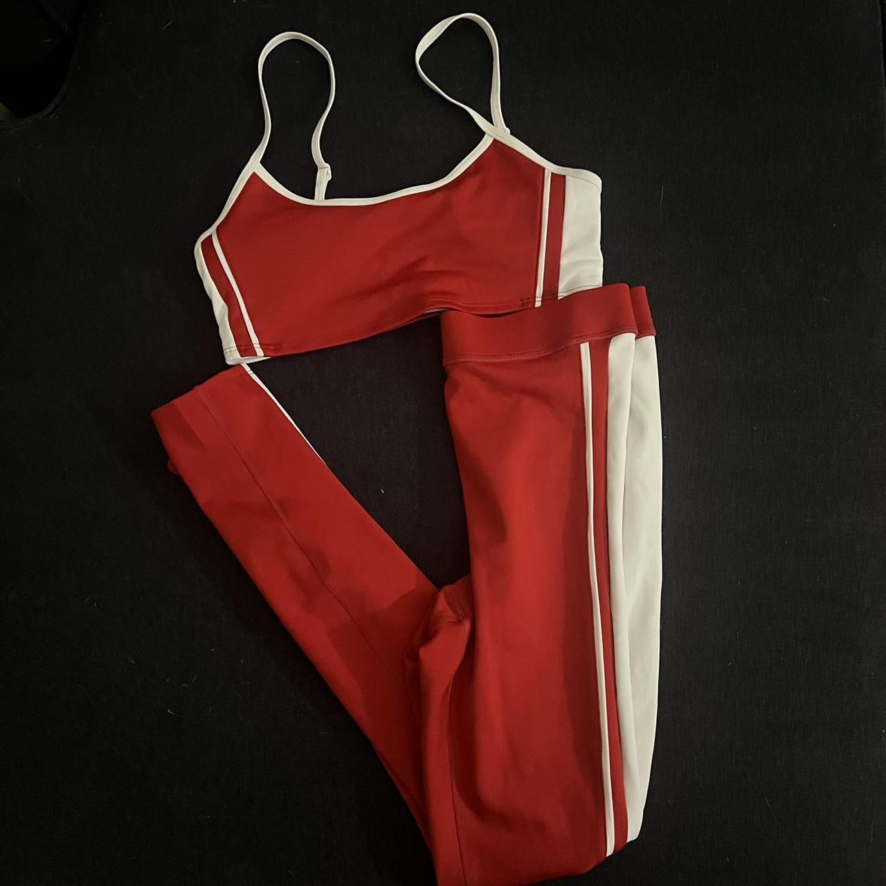 Alo set in classic red size xs Selling as a set... - Depop