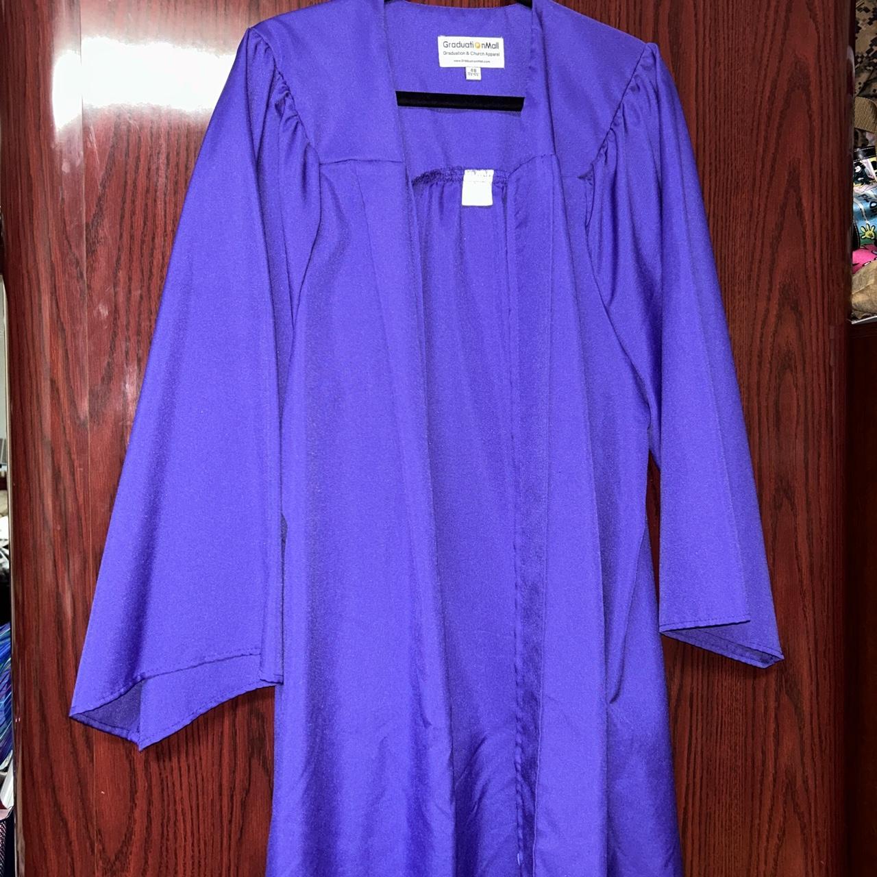 Purple graduation gown from graduation mall. Size... - Depop
