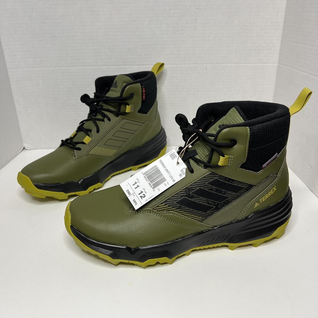 Adidas Terrex Unity Leather Mid COLD.RDY H “Olive”... - Depop
