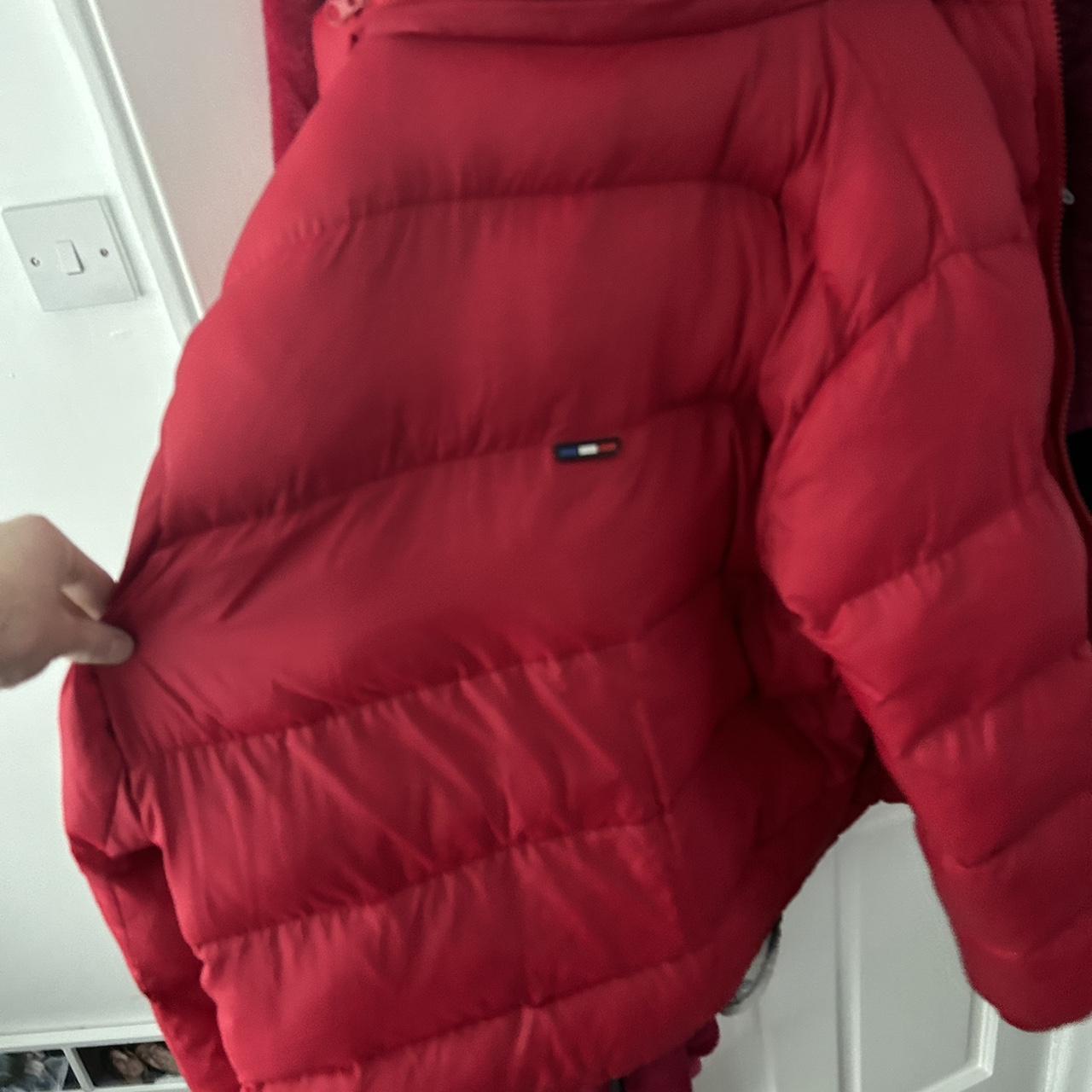 Size large red mercier coat #coat - Depop