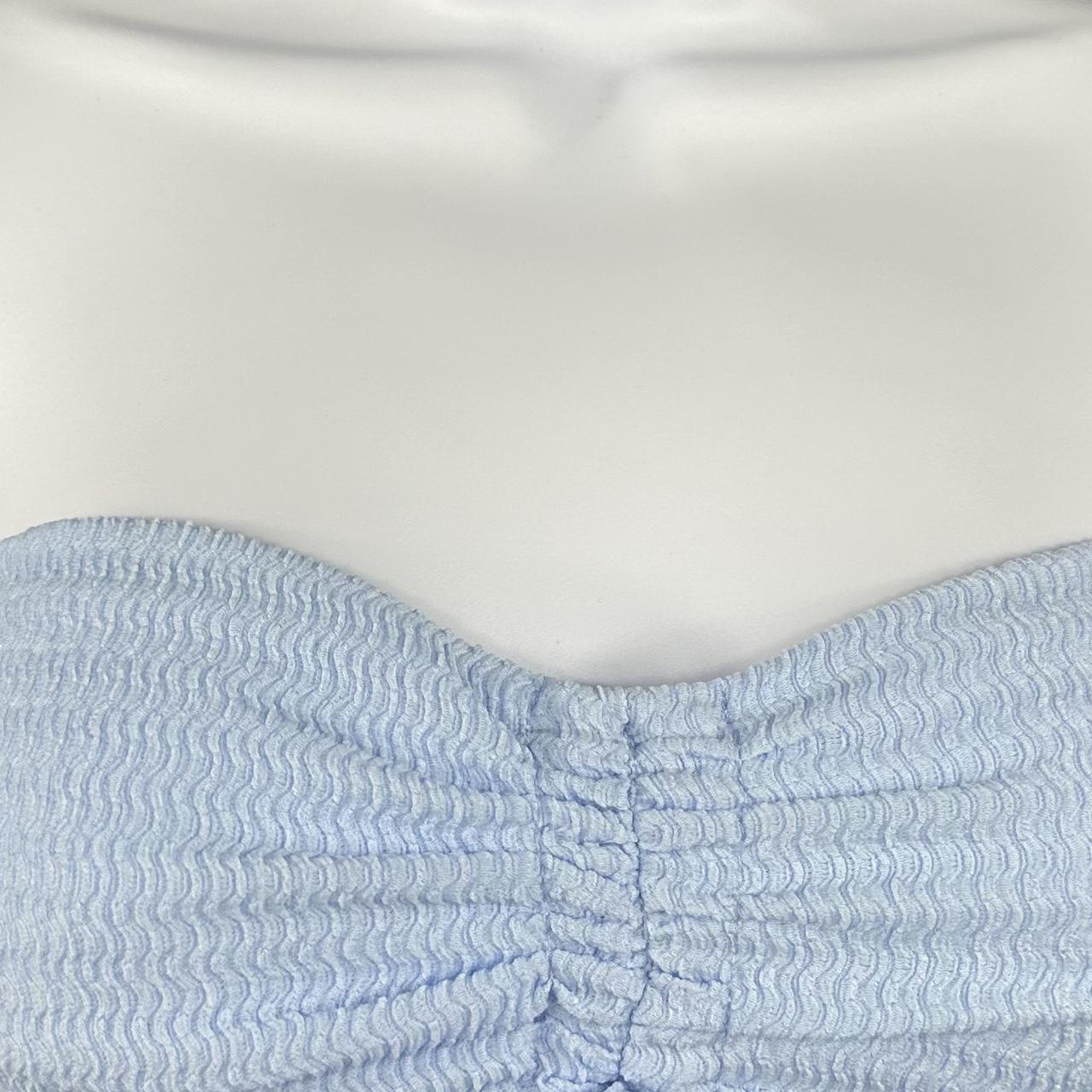 strapless drawstring tube top *brand new* size... | Depop