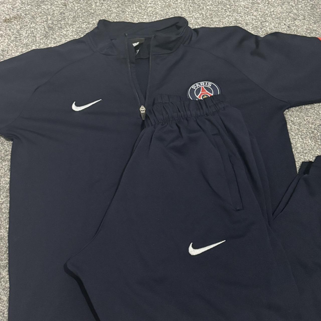 nike x psg tracksuit small new #psg tracksuit #Nike - Depop